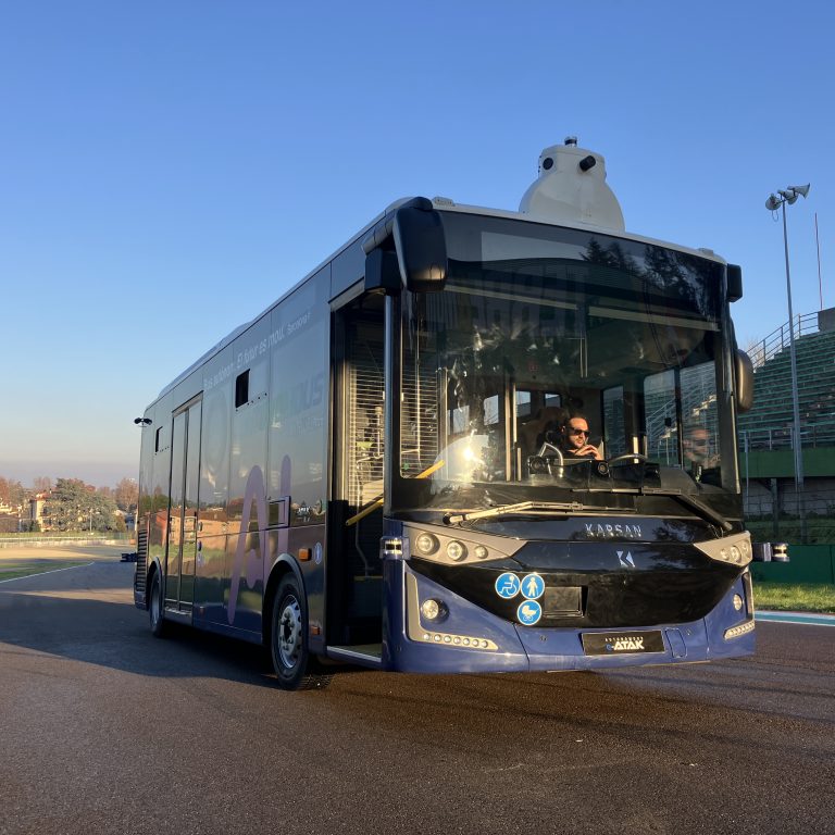 Karsan Level 4 driverless midibus trialled by Tper on Imola's autodromo ...