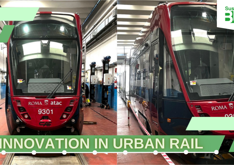 The first of 121 new CAF Urbos trams arrives in Rome for ATAC